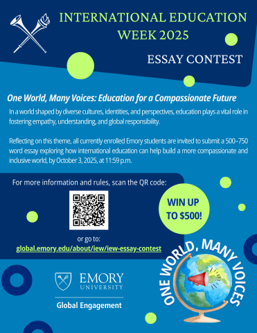 IEW Student Essay Contest-Open Now | International Student and Scholar ...